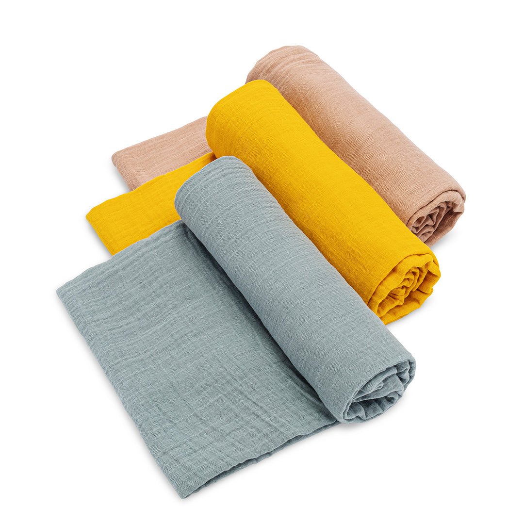 Muslin Baby Swaddles | Dune Set - 3 Pack | Parker Baby Co.