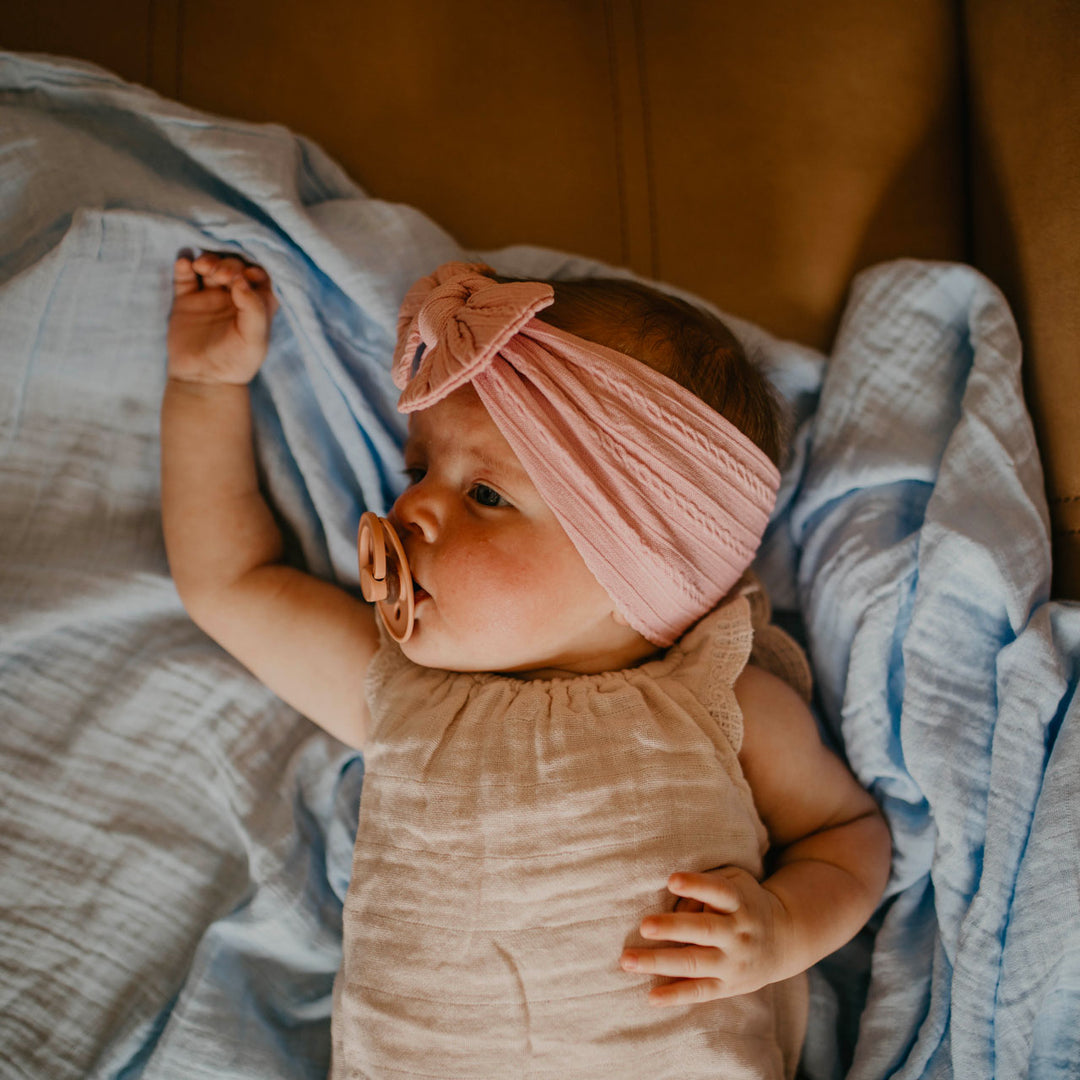 Matilda Set - Cable Knit Knotted Headbands - 5 Pack – Parker Baby Co.